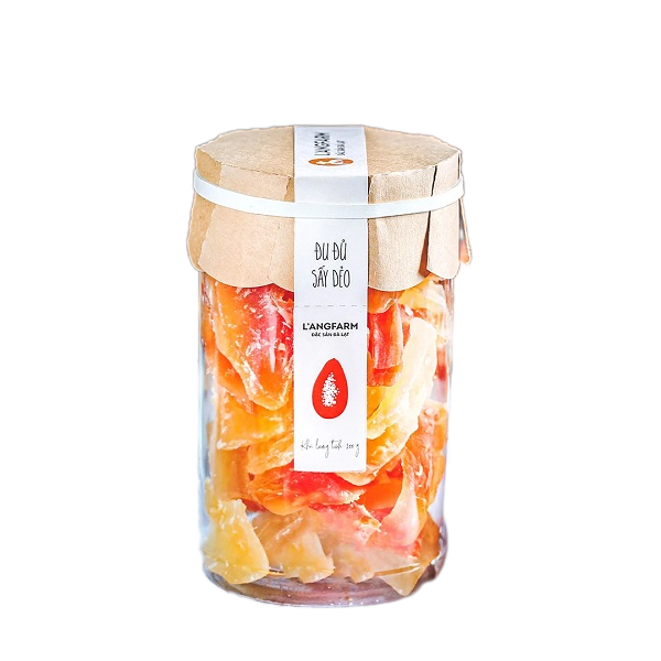 Đu Đủ Sấy Dẻo hũ 270g đặc sản Đà Lạt
